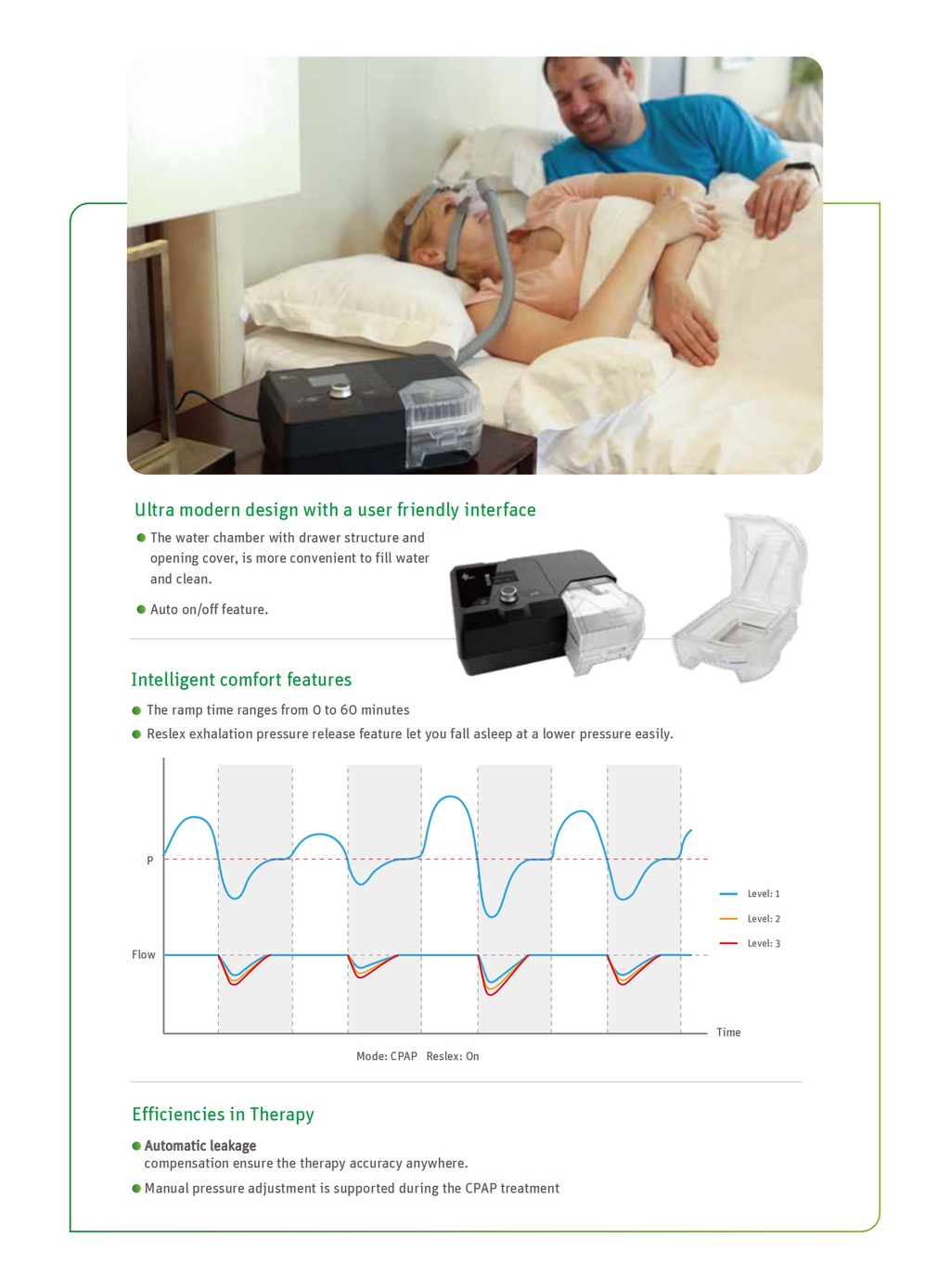 BMC G2S C20 CPAP With Full Mask Portable Light CPAP Ventilator Machine for Sleep Snoring Apnea ...