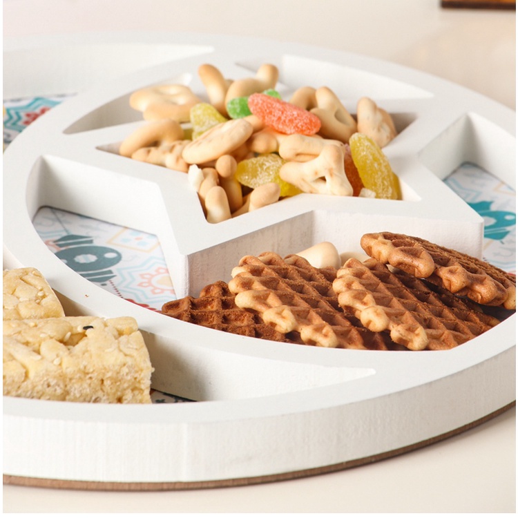 Huiran Ramadan Decoration Wooden Tray Makanan Eid Mubarak Table ...