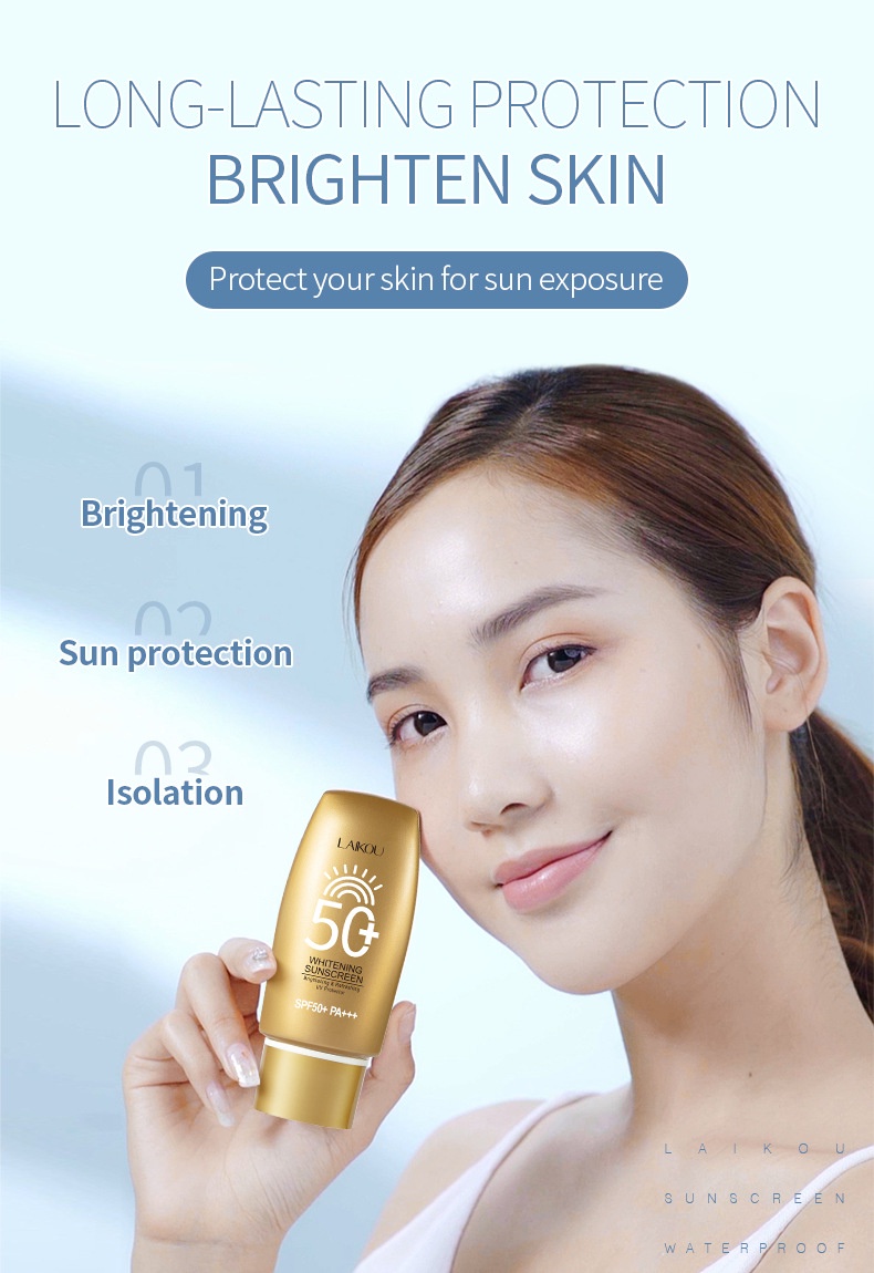 LAIKOU Whitening Face Body Sunscreen SPF50 PA+++ Sunblock Suncream Anti ...