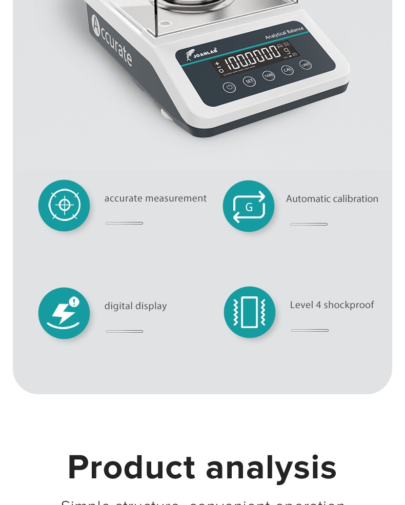 JOANLAB Laboratory Scales Analytical Balance Digital Microbalance ...
