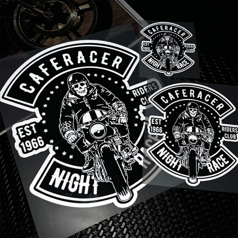 CAFE RACER American Retro Car Stickers Motorcycle Locomotive Fuel Tank ...