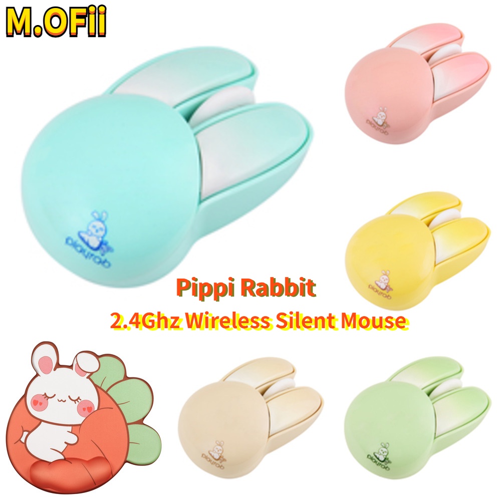 2.4GHz USB Optical Wireless Mouse 1200dpi Kawaii Cartoon Cute Rabbit ...