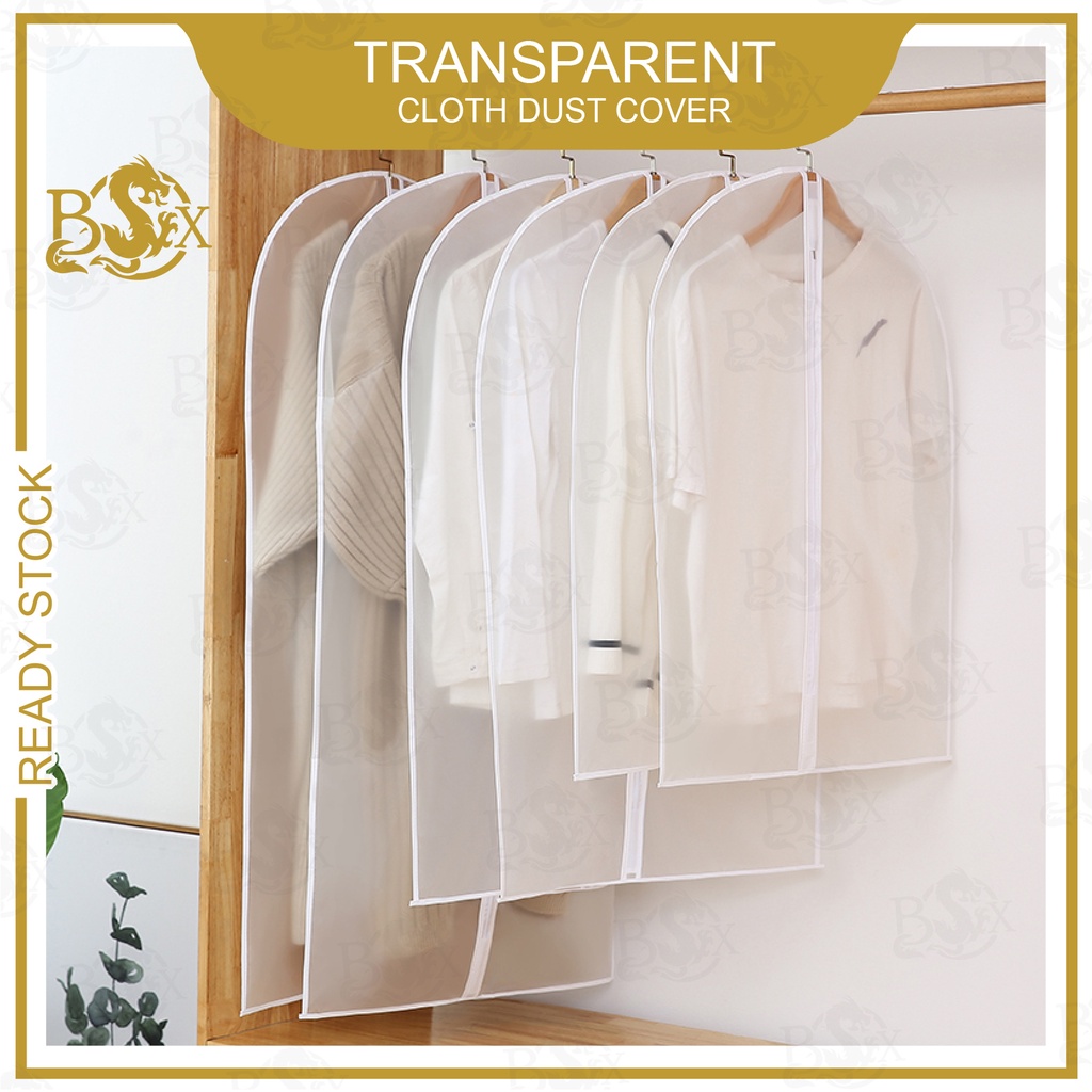 DRG Garment Protector Clothes Dust Cover Household Transparent Coat ...