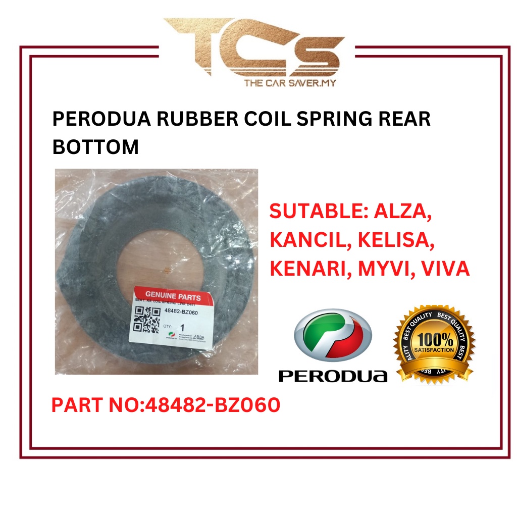 RUBBER COIL SPRING REAR BOTTOM - PERODUA ALZA, KANCIL, KELISA, KENARI ...
