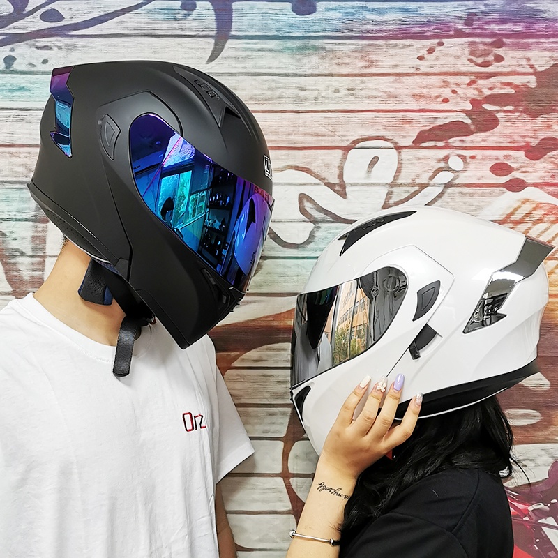 Orz modular motorcycle helmet full-face turnover glove mask | Shopee ...