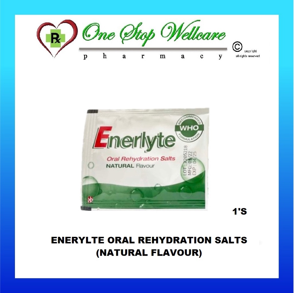 ENERLYTE ORAL REHYDRATION SALTS (NATURAL FLAVOUR) 1'S (EXP:07/2026 ...