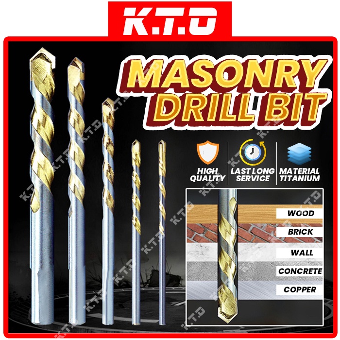 Masonry Wall Impact Drill Bit Metal Concrete Twist Drill Bit ( 5mm ...