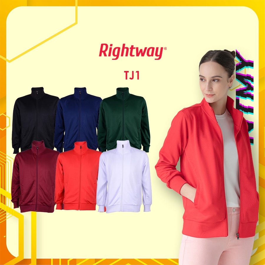 Rightway TJ1 Outrefit Premium Unisex Multi Purpose Outerwear Track Top Jacket Training ...