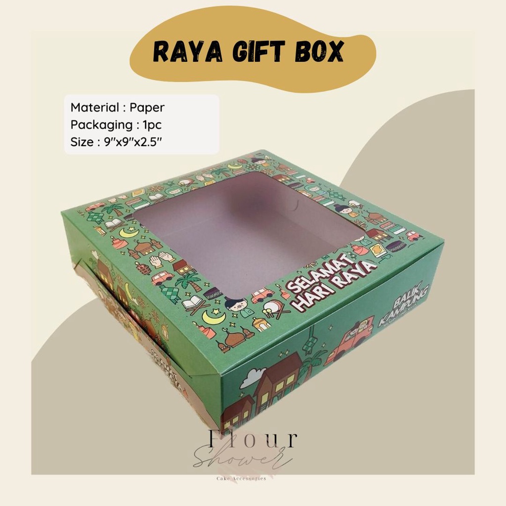 2024 Kotak Hari Raya Handle Gift Box Kotak Balang Kuih Raya Kotak ...