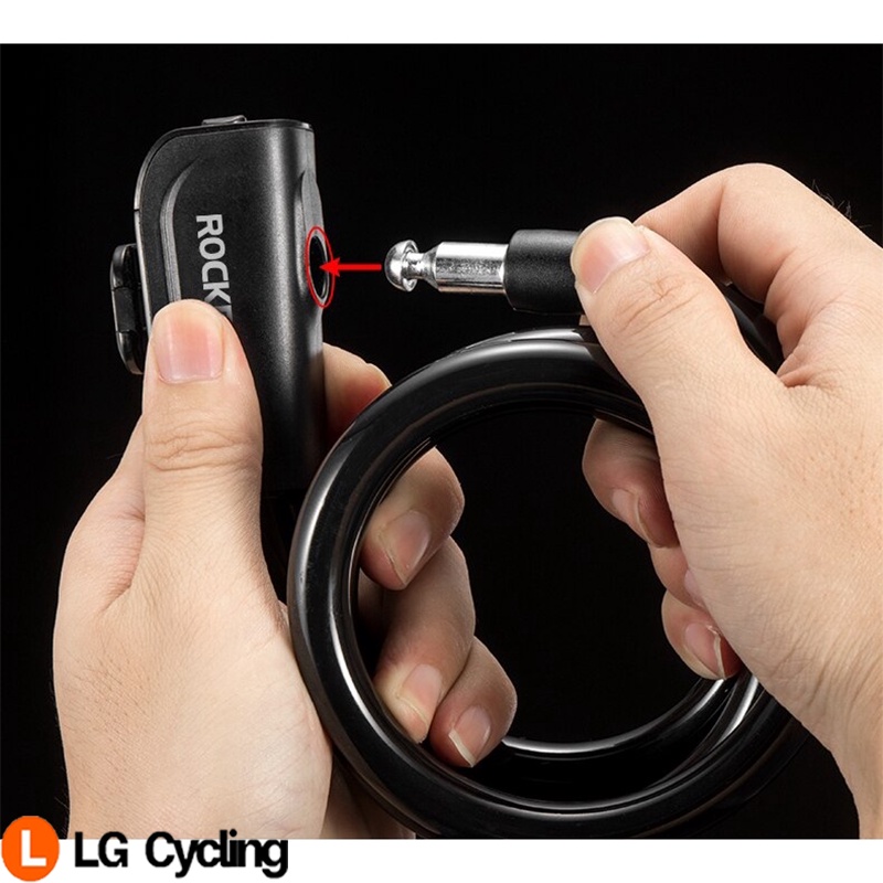 Rockbros Bicycle Lock Anti-Theft Security Portable Kunci Keselamatan ...