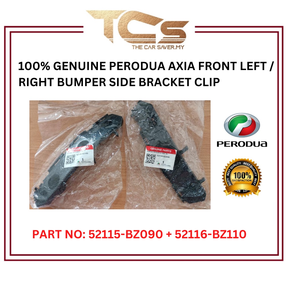 100% GENUINE PERODUA AXIA FRONT LEFT / RIGHT BUMPER SIDE BRACKET CLIP ...