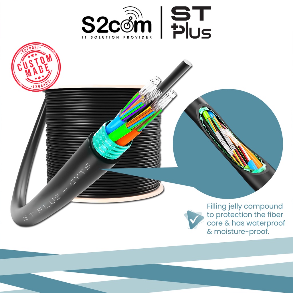 6 Core Outdoor GYTS Singlemode Fiber Optic Cable 1 Meter | Shopee Malaysia