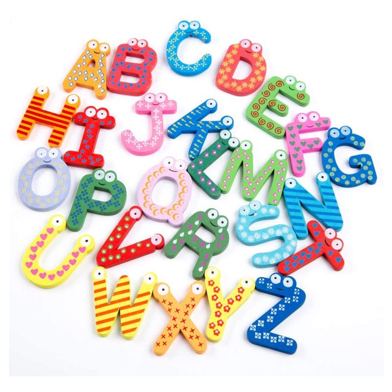 Alphabet 26 English Lore Letters Refrigerator Magnet Supplies Education ...