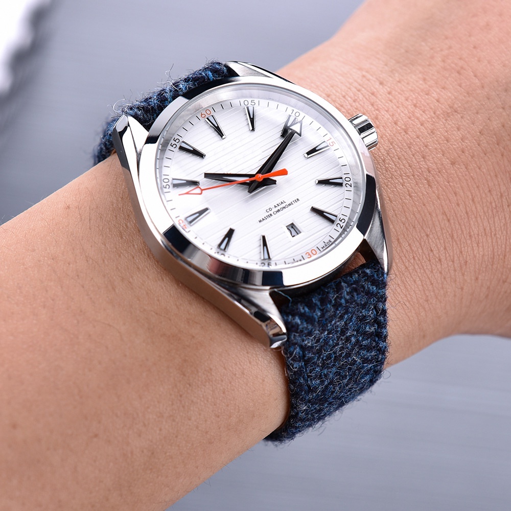 High-end Quality Nylon Leather Strap British Vintage Harris Tweed ...