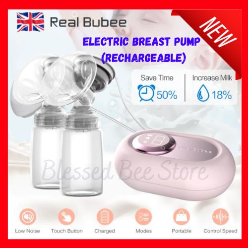 Real Bubee LCD Screen Double Breast Pump RECHARGEABLE Breastpump | Pam ...