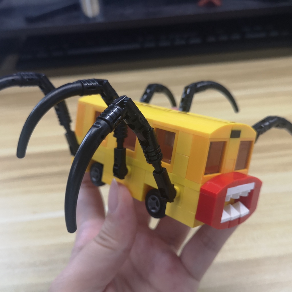 Buildmoc Horror Game Choo-Choo Charles Model Charles Little Train Thomas Spider Train building ...