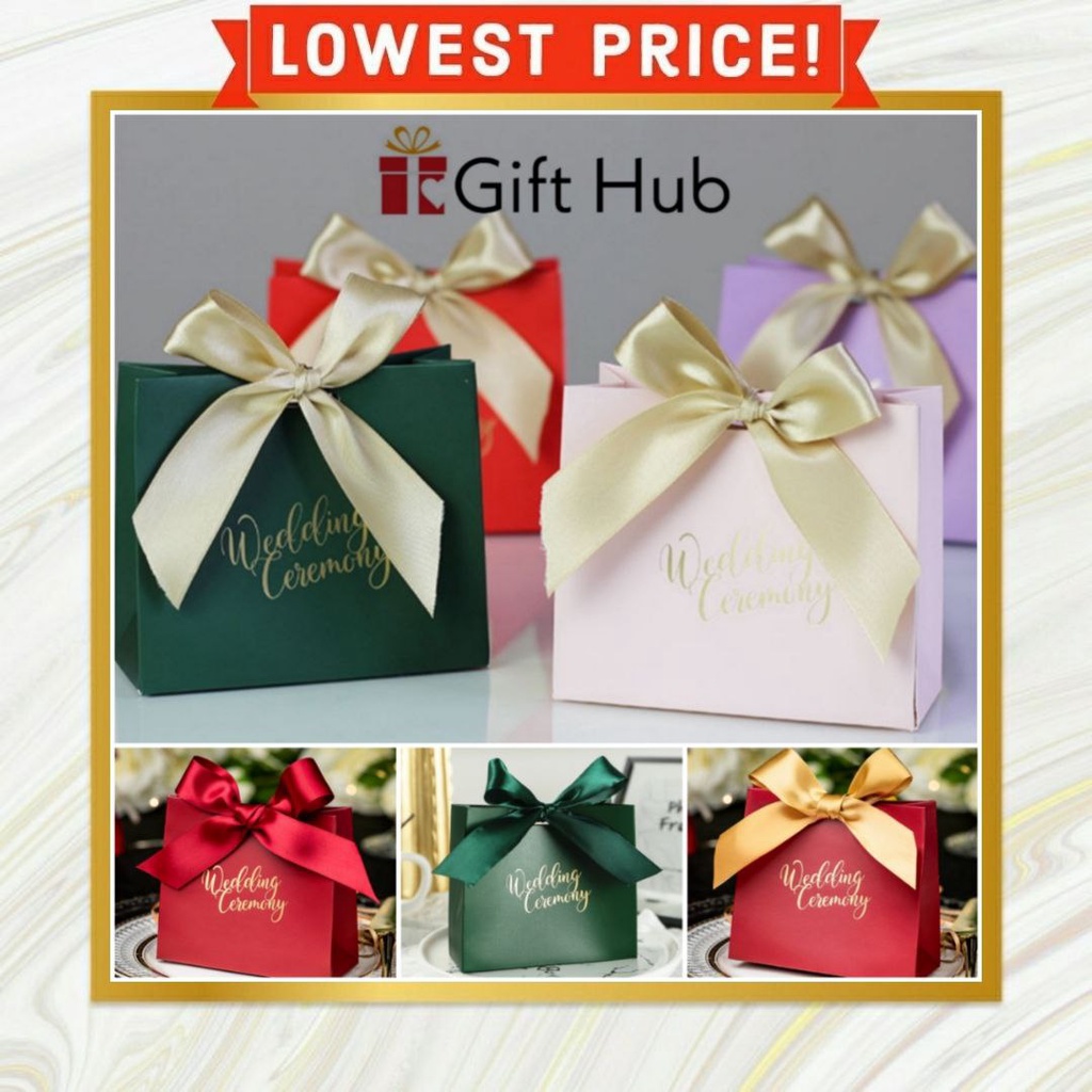 ROXEL WED WEDDING CEREMONY Kenduri paperbag box ribbon beg kertas ...