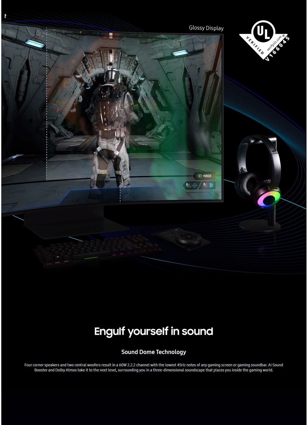 SAMSUNG ODYSSEY ARK G97 55" 4K CURVED GAMING MONITOR (3 Years Warranty ...