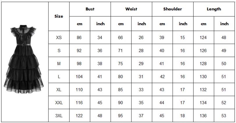 Wednesday Addams Cosplay For Girl Costume 2023 New Vestidos For Kids ...