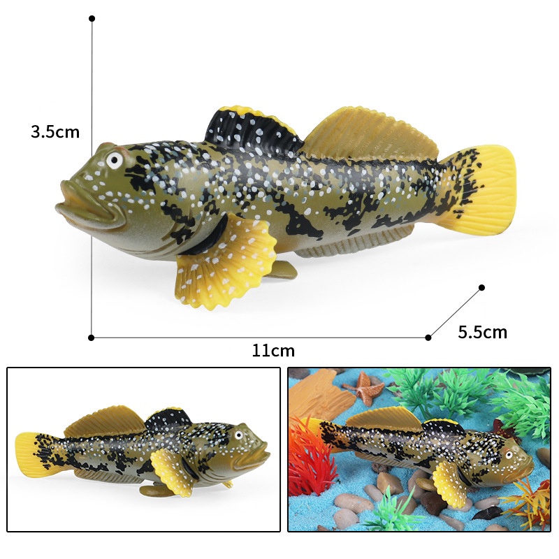 simulation model freshwater mudskipper jump fish educational toys for ...
