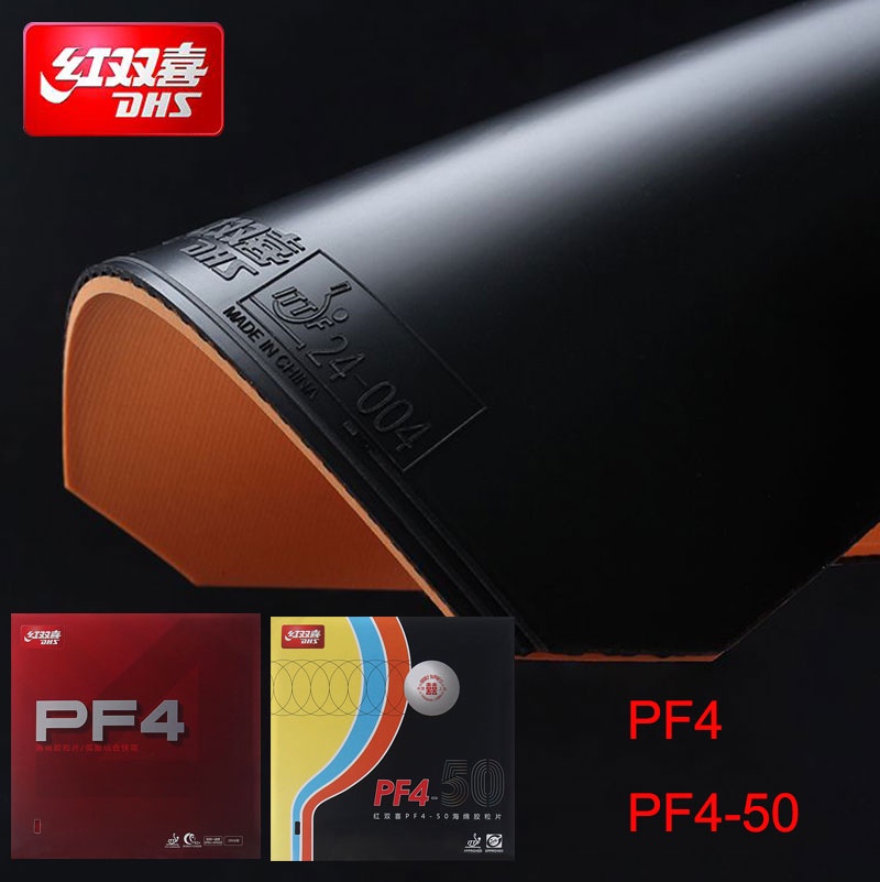 Original New DHS PF4-50 PF4 50 PF4 Table Tennis Rubber with High Elastic Sponge for Training ...