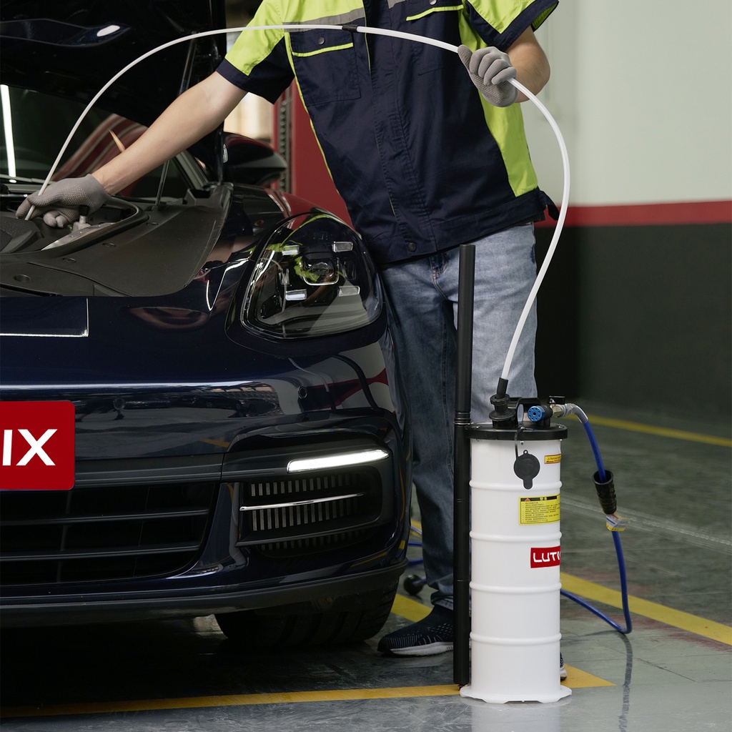 LUTIFIX 6.5L Engine Oil Changer Vacuum Transmission Fluid Extractor Pneumatic Fluid Evacuator ...