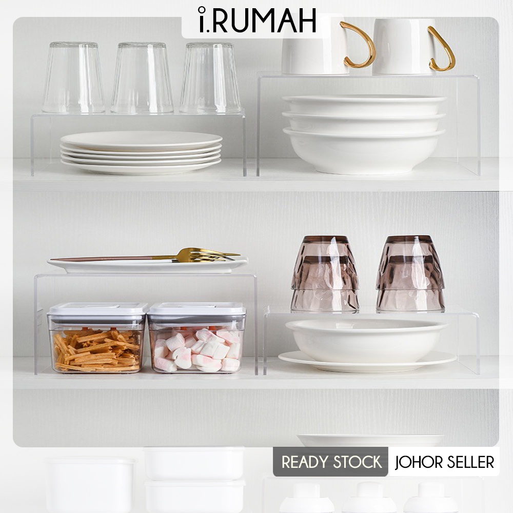 Acrylic Desktop Food Shelves Kitchen Cabinets Separate Organizers ...