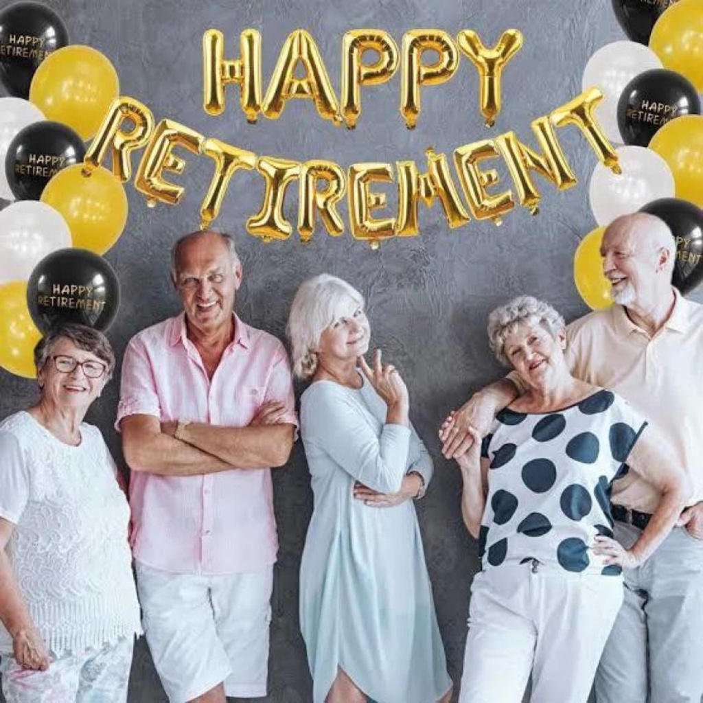 Happy Retirement Banner I'm Retired Set Selamat Bersara Cikgu Garland ...