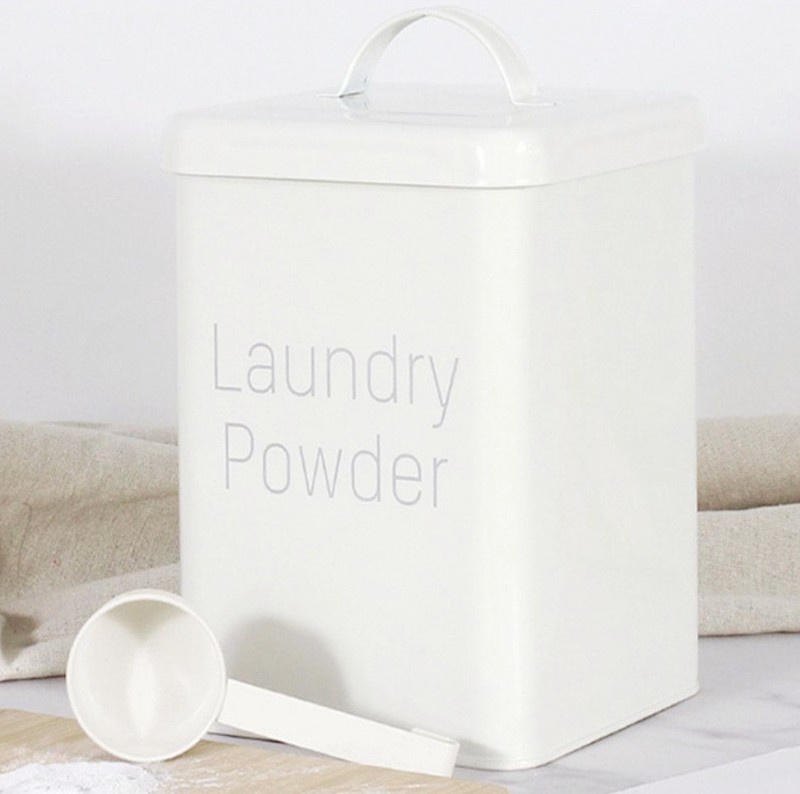 【NordicHome】Detergent Storage Box with lid and scoop Multipurpose ...