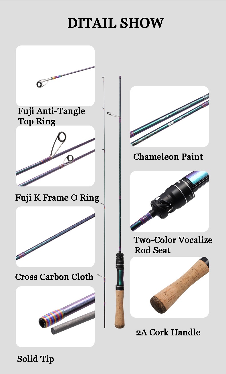 Mavllos FUJI Fishing Rod Ajing Fast Ultralight Spinning Casting Rod for ...