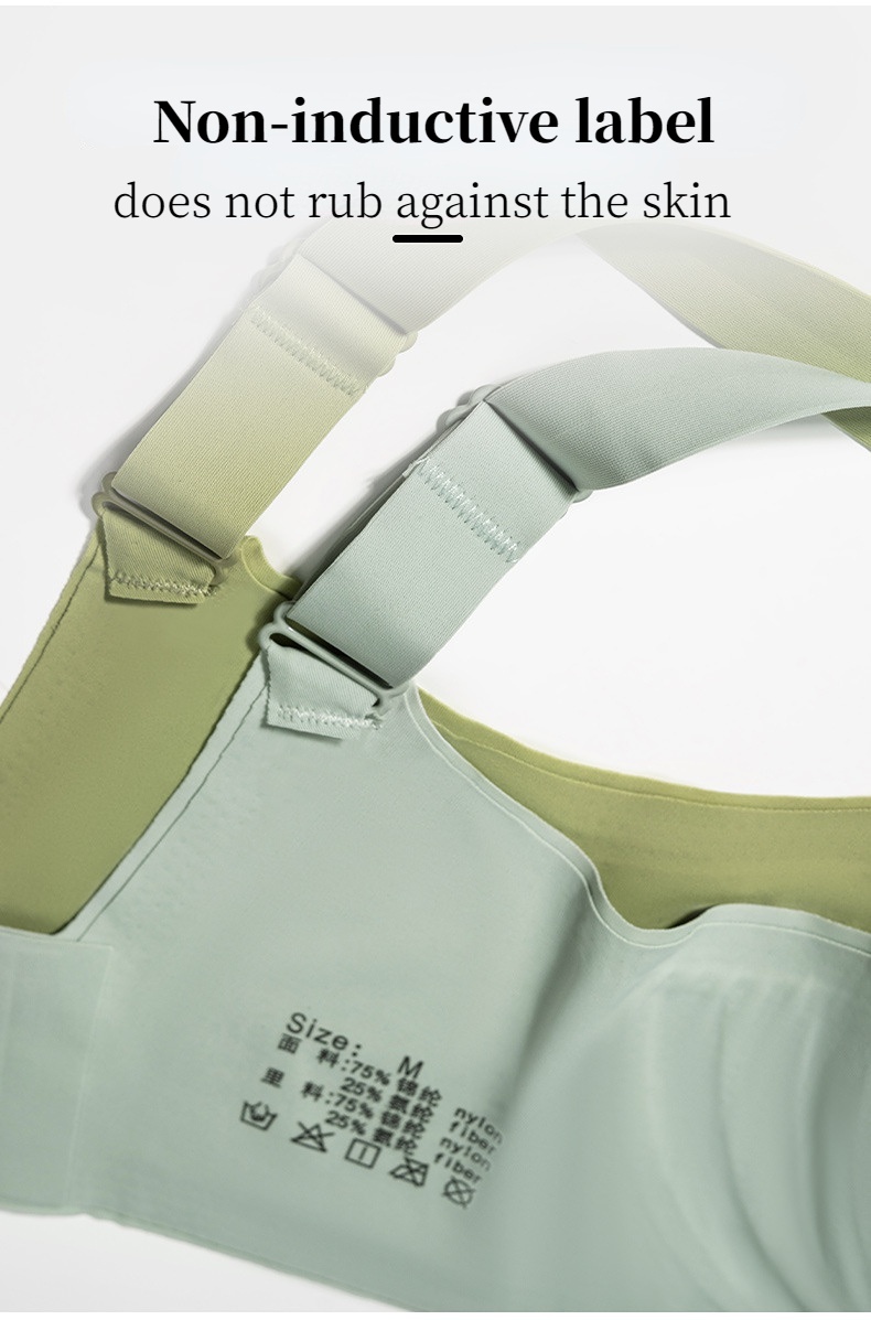 Women's Bra Seamless Latex Jelly Strip Support Underwear 34-40ABC Cup ...