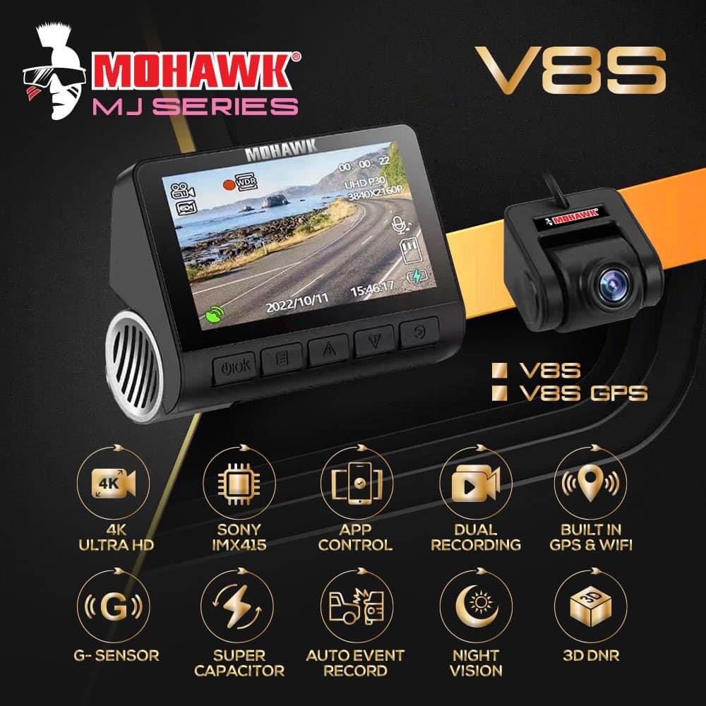 Mohawk 4K Ultra HD Car DVR MJ-V8 Front n Rear Car Cam Recorder Dual ...