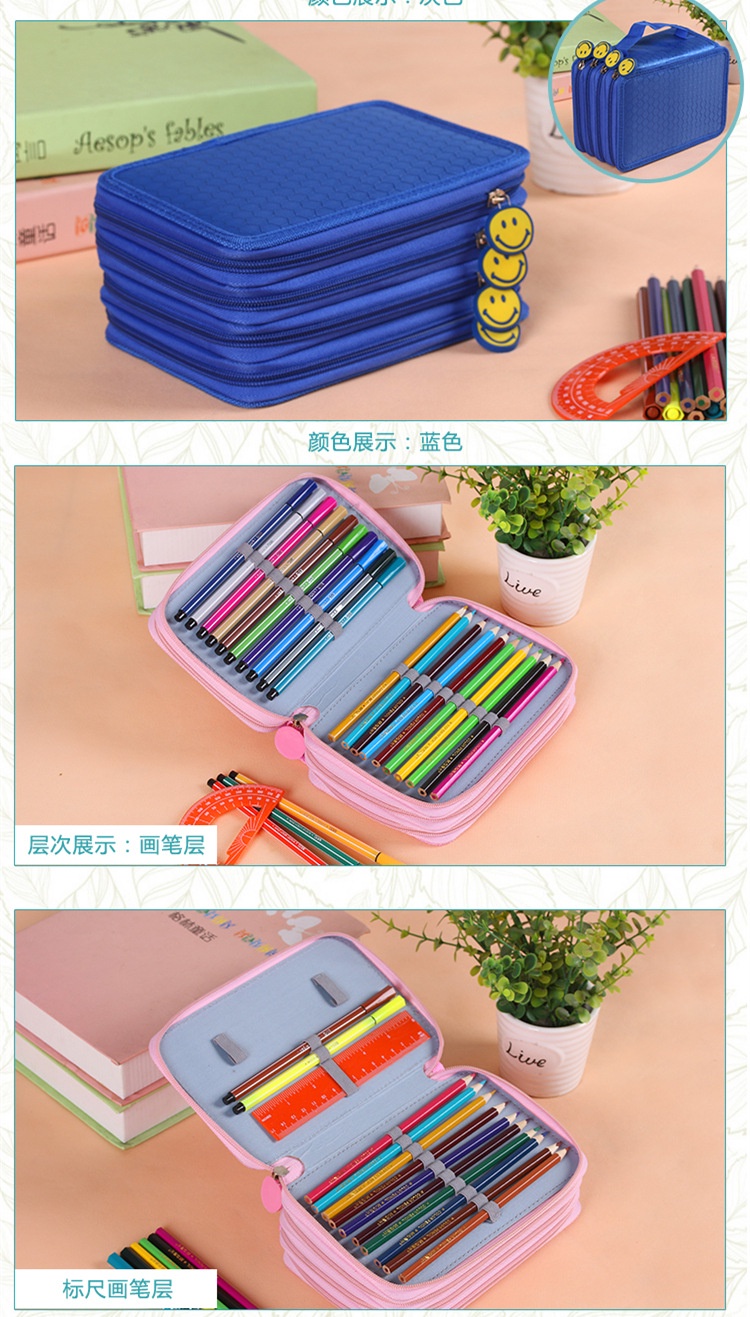 Multi-layer Super Large Pencil Case two-layer/three-layer/four-layer ...