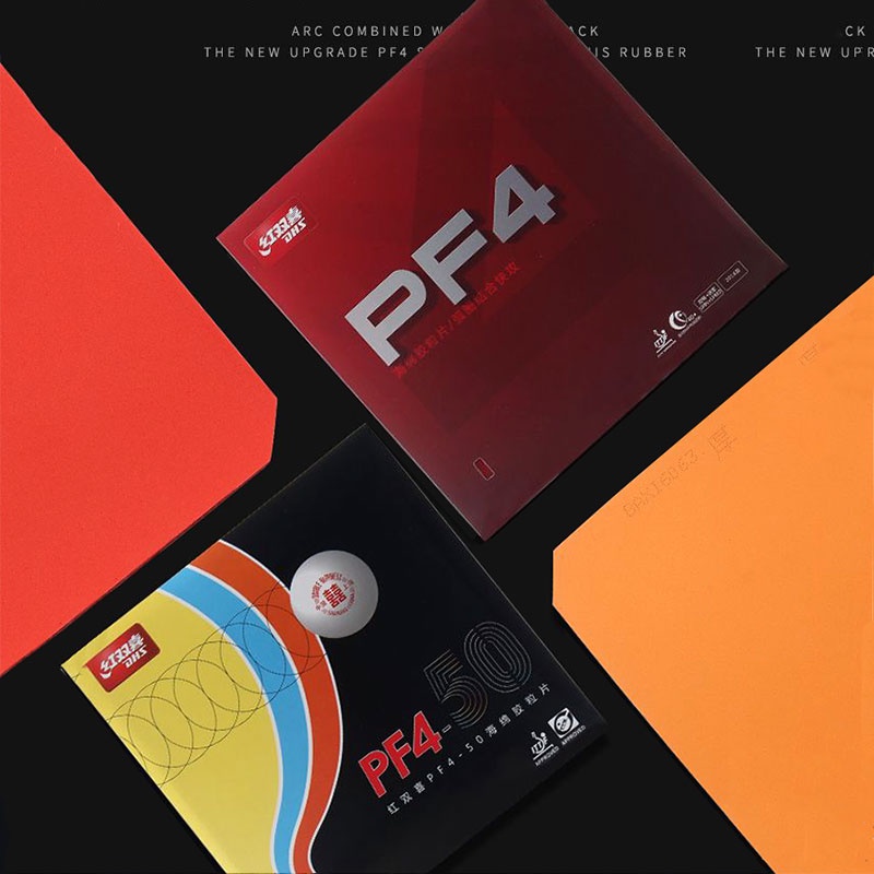 Original New DHS PF4-50 PF4 50 PF4 Table Tennis Rubber with High Elastic Sponge for Training ...