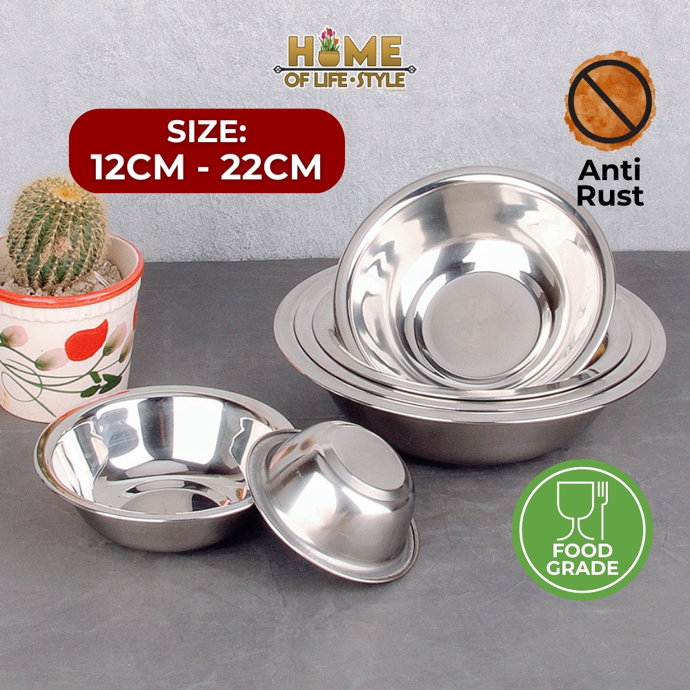 HOLS Stainless Steel Serving Soup Bowl Mini Rice Bowl Mixing Food ...