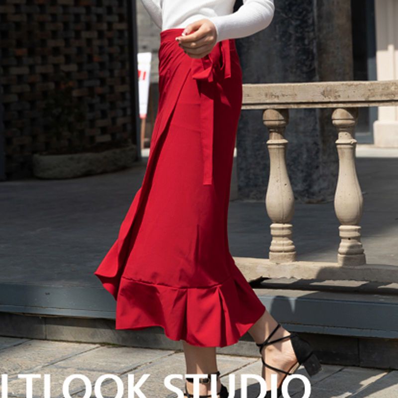 2023 rok tali chiffon baru jenis sehelai skirt skirt wanita di ...