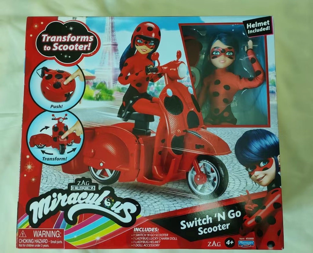 Miraculous Ladybug Switch N Go Scooter And Fashion Doll Playset ...