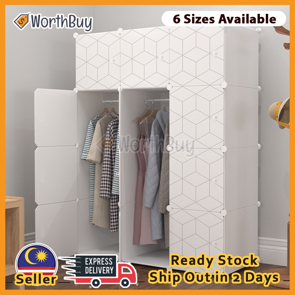 Worthbuy Modern Clothes Cabinet Blanket Organizer Multi-Functional ...