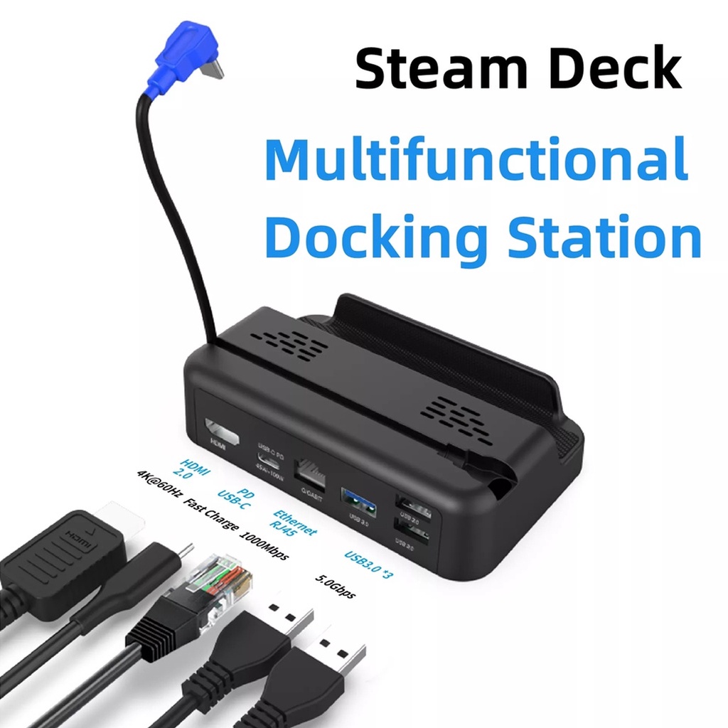 Vinetteam PGTECH GP-813 universal connection Dock for Steam Deck - PD fast charging 100W -dc4963 ...