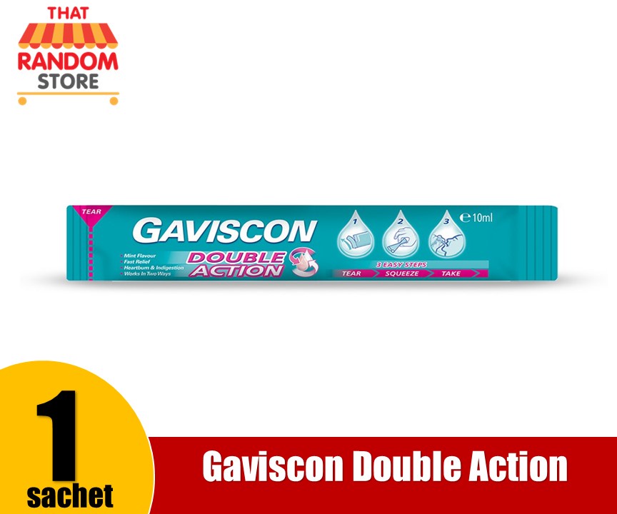 Gaviscon Liquid Sachet Double Action 10ml Sachet | Shopee Malaysia