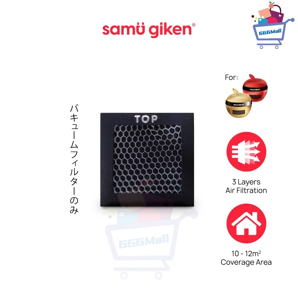 BIG OFFER Samu Giken Filter for Personal Car Air Purifier (Red / Gold ...