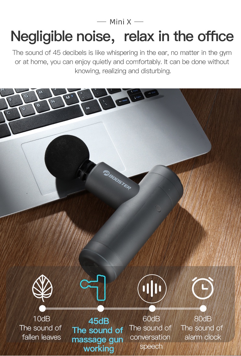 Booster MINI X Deep Tissue Massage Gun Quiet and Portable Muscle ...
