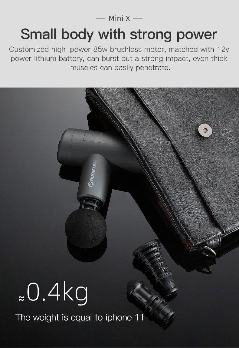 Booster MINI X Deep Tissue Massage Gun Quiet and Portable Muscle ...