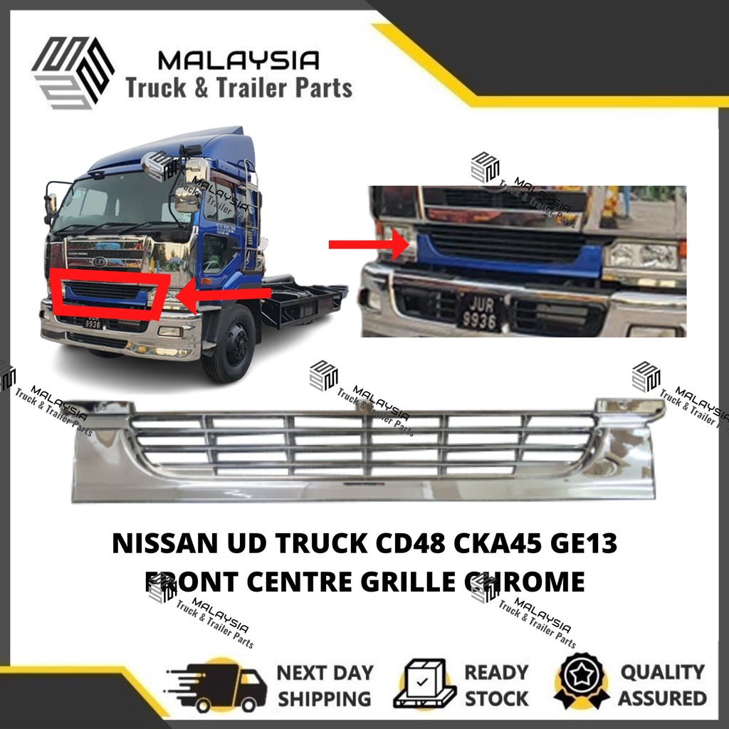 NISSAN CD48 CKA45 GE13 FRONT GRILLE CHROME LORI LORRY TRUCK TRAILER ...