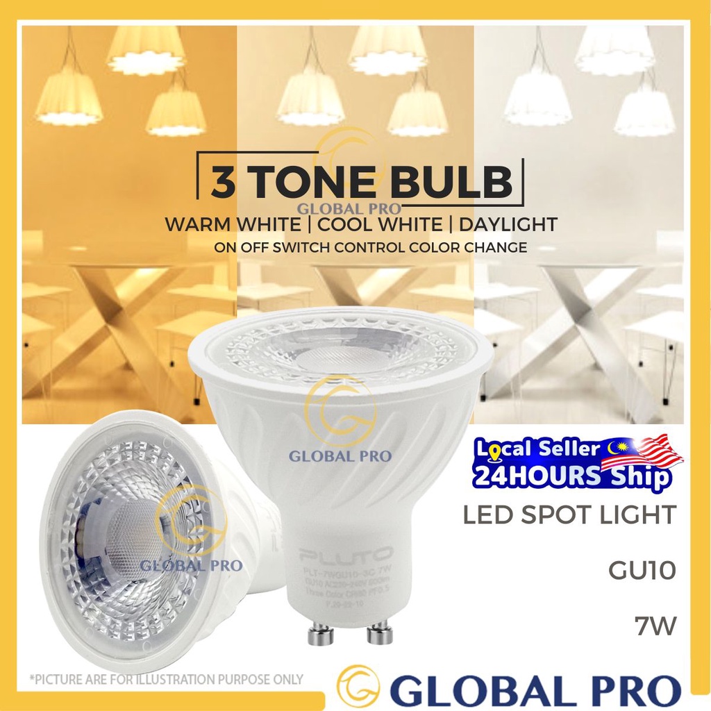 7W GU10 LED Bulb 3C Mentol LED Spotlight Track Light Ceiling Downlight ...