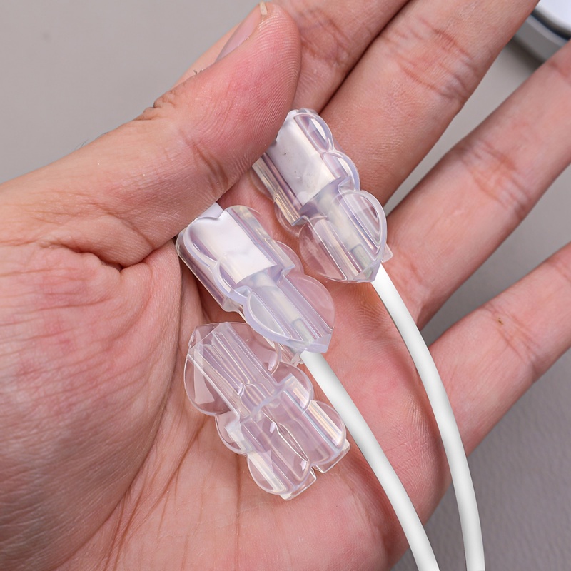 [Featured] 1/5Pcs Clear USB Cable Cover Charger Cord Protector Clip ...