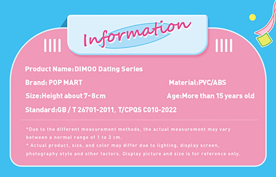 POP MART Dimoo Dating Series Blind Box Toys Birhday Gift | Shopee Malaysia