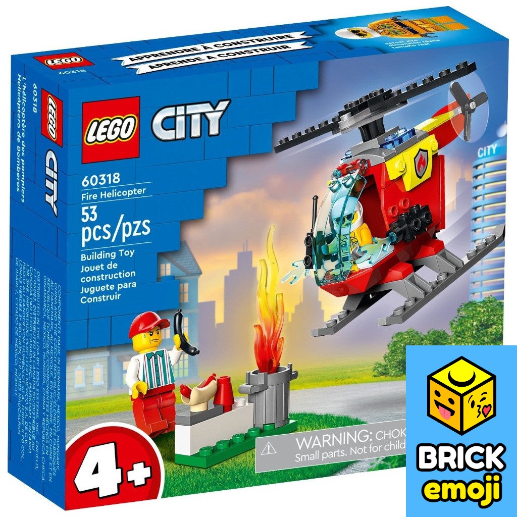 LEGO 60318 City Fire Helicopter | Shopee Malaysia