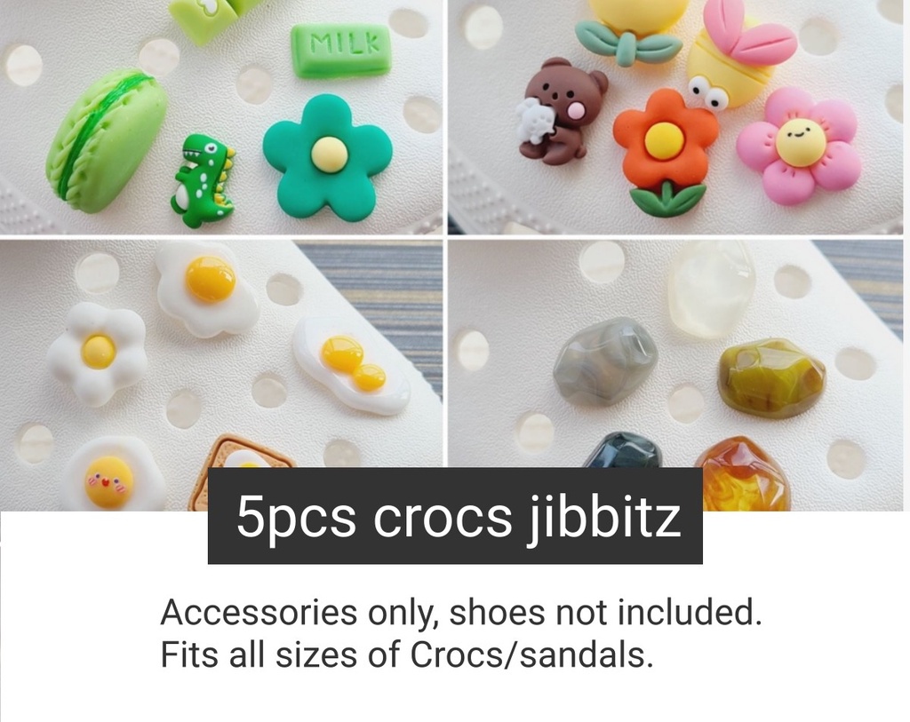 5pcs Crocs DIY Charm Shoe Accessories - Cartoon Fashion Series ...
