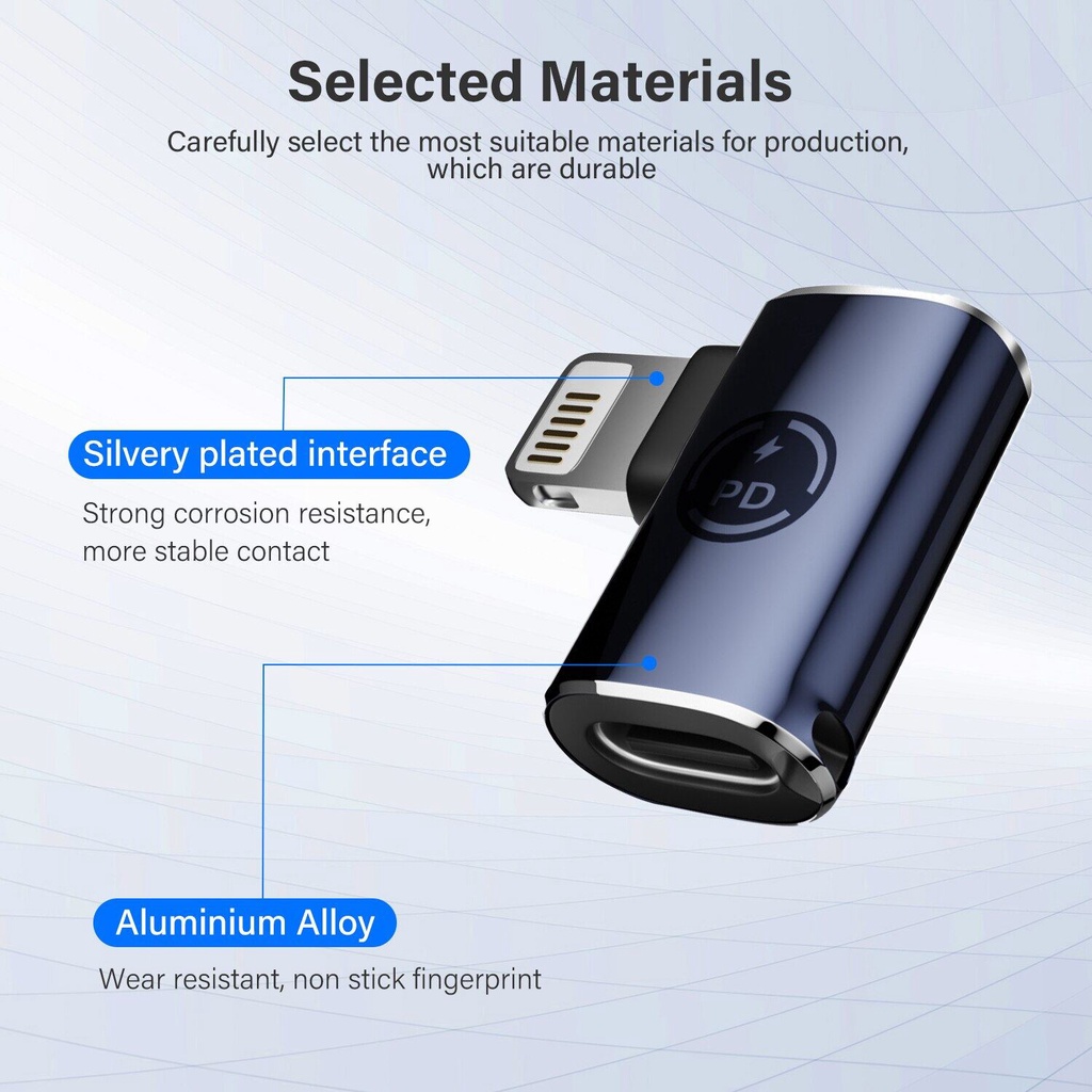 27W Type-C Fast Charging Adapter For IPhone 13 14 USB C lighting Female ...